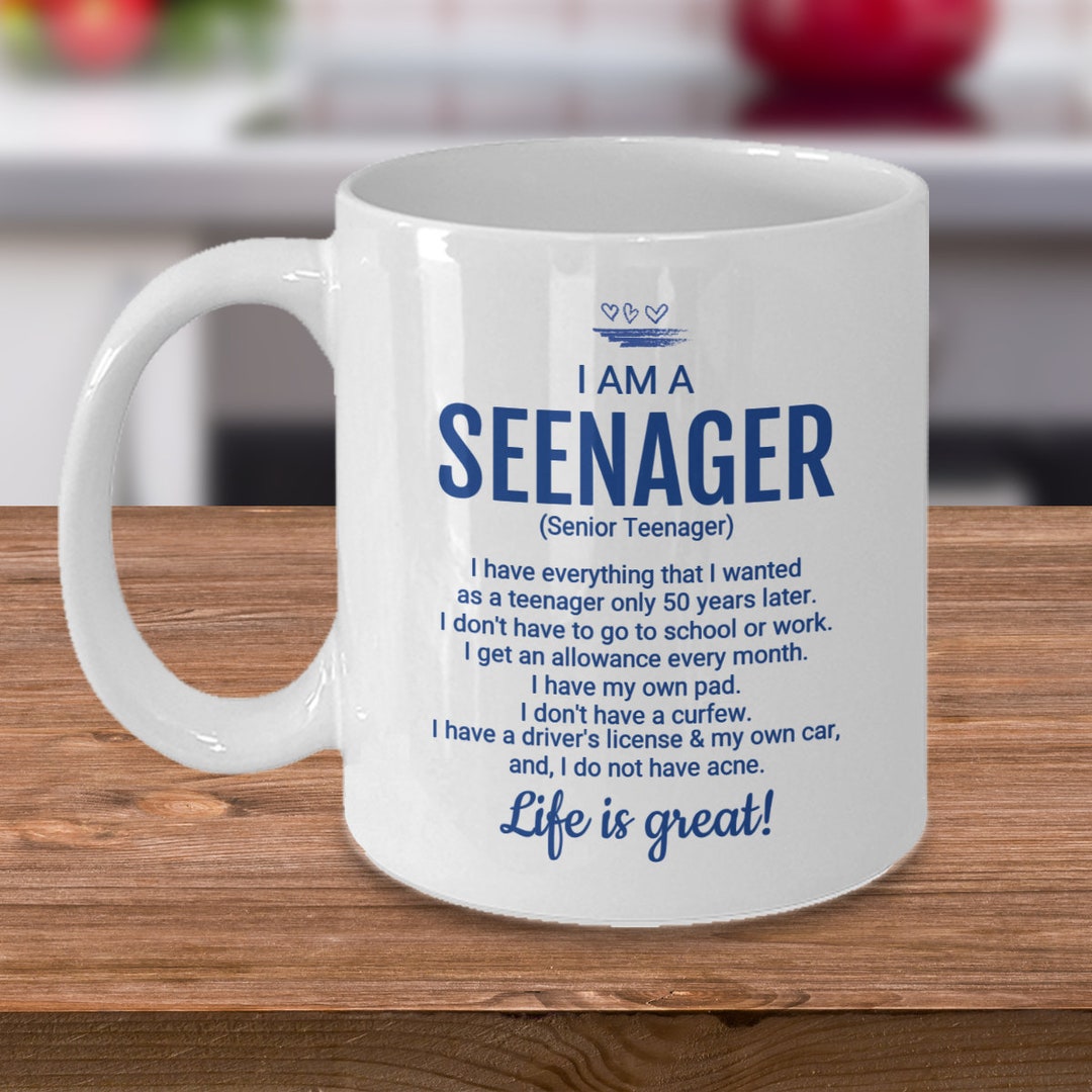 Seenager-senior Citizen-senior Teen-fun Gift for Grandpa O Grandma-a ...