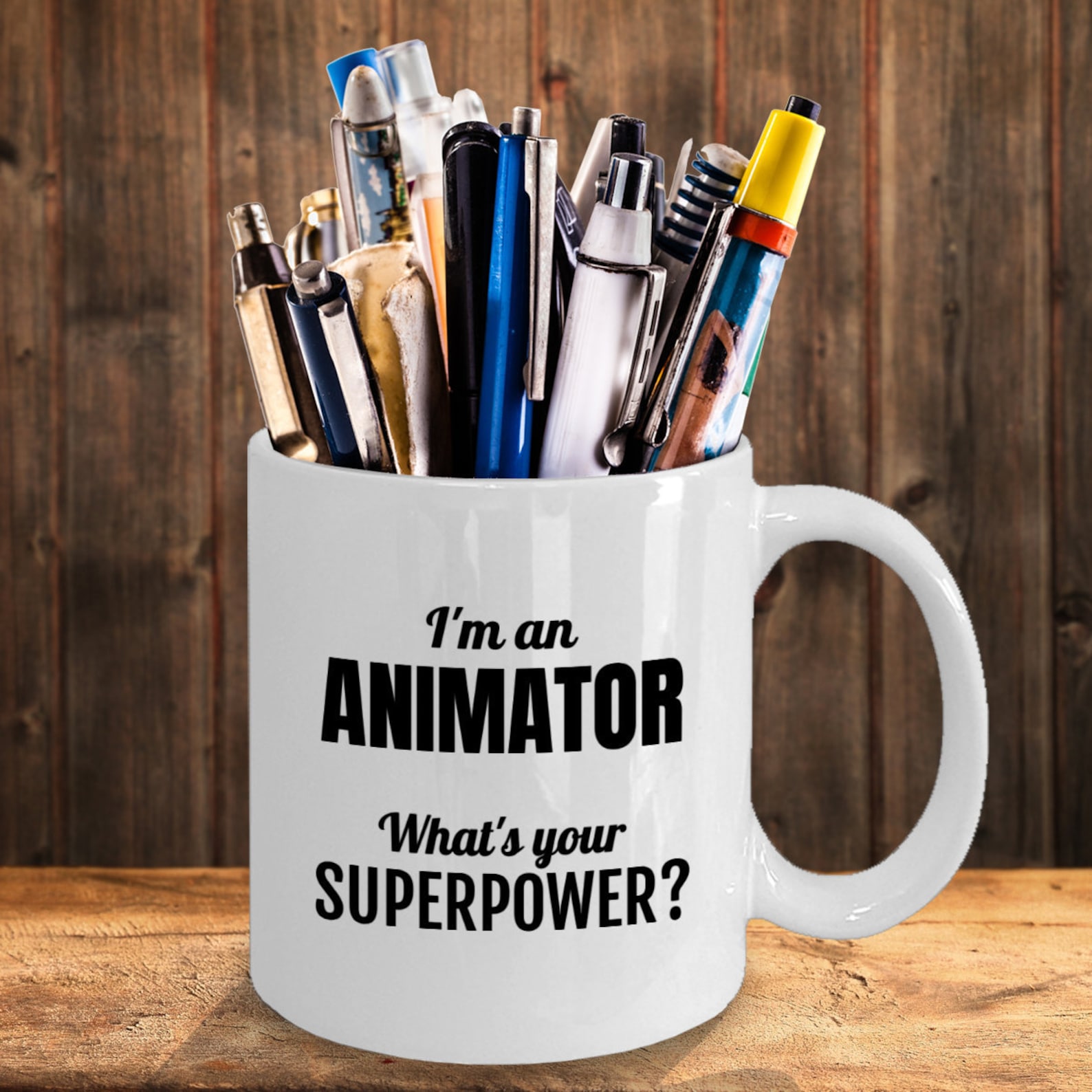 Animator Gift Mug Animator Superpower Mug Animation Gifts Graphic Art ...