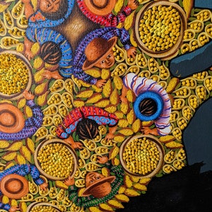 Original Oil Painting of Corn Harvest/guatemala Art/corn Art/mayan Art ...