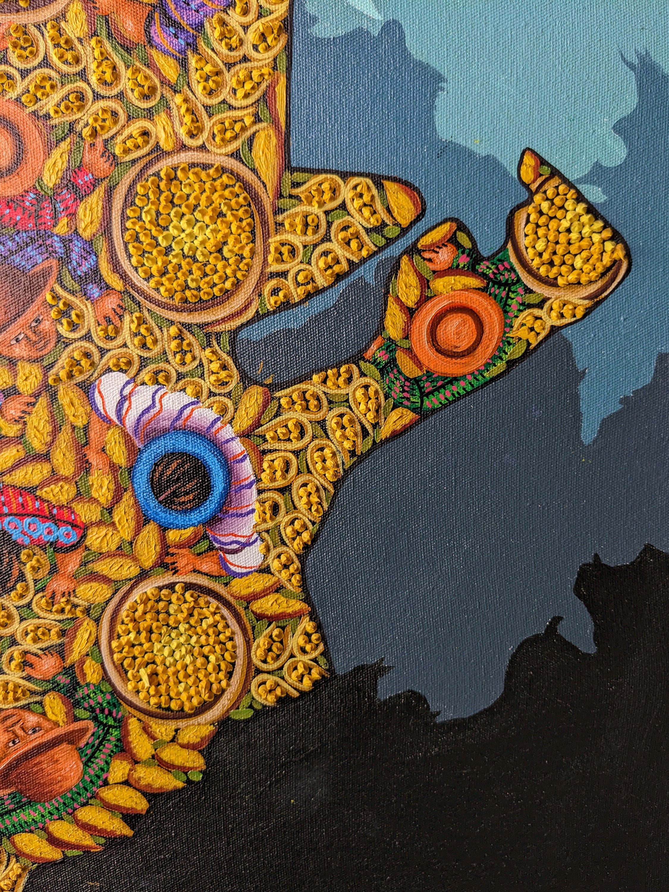 Original Oil Painting of Corn Harvest/guatemala Art/corn Art/mayan Art ...