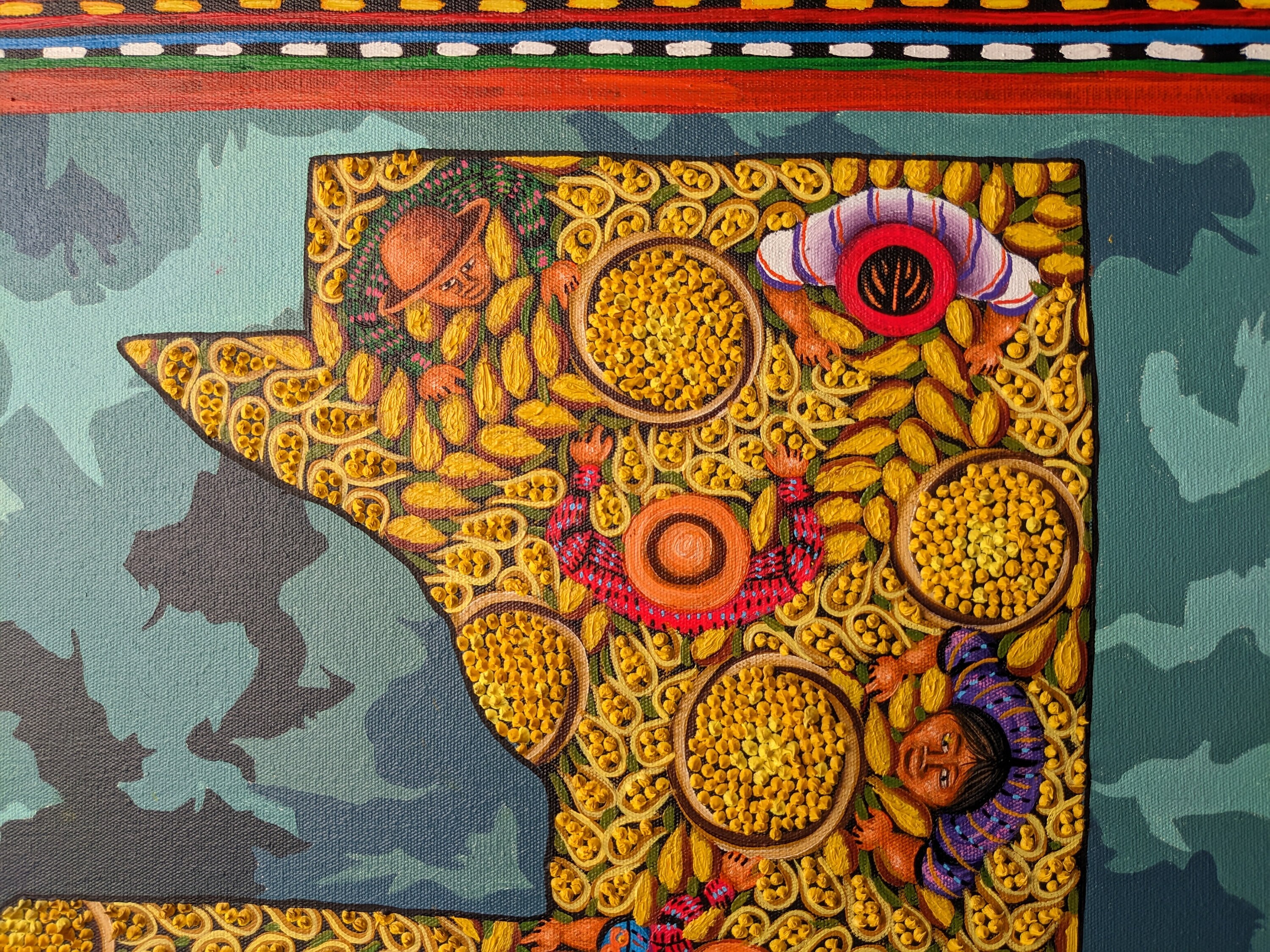 Original Oil Painting of Corn Harvest/guatemala Art/corn Art/mayan Art ...