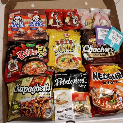 Korean Ramen Noodles Snack Box Hamper by Chimasu 6 Packets | Etsy