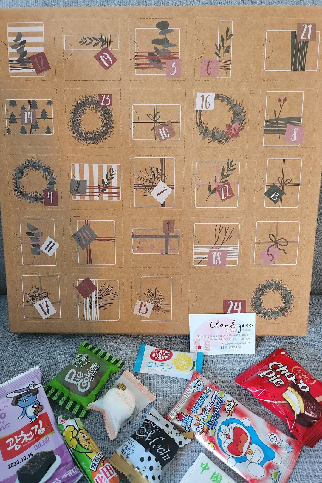 PRE ORDER Unique Cute Korean Japanese Advent Calendar Hug in - Etsy UK