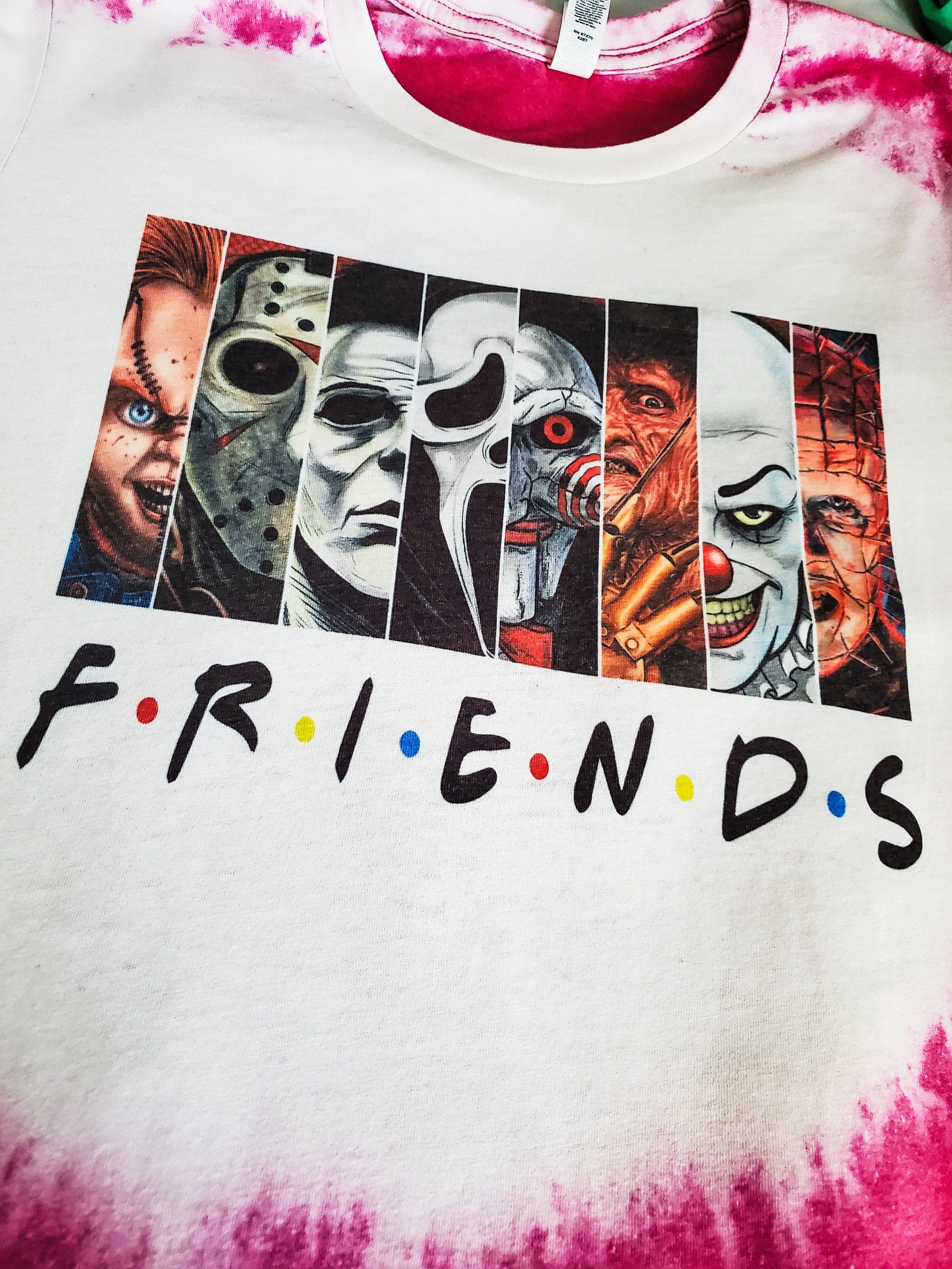 Friends Horror Characters Shirt Halloween Horror Movie Etsy