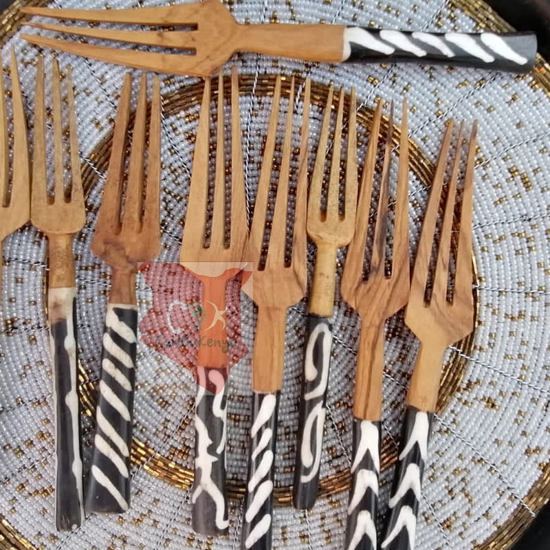 Wooden Forks - Etsy