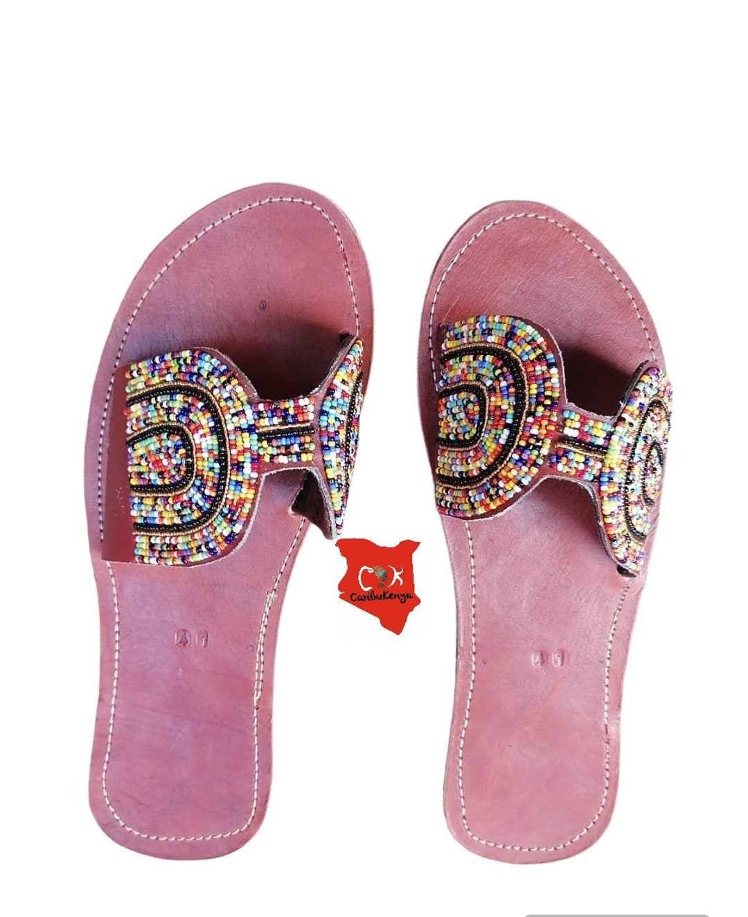 Masai Sandals, Beaded Sandals, Female Sandals, Leather Sandals, Maasai ...