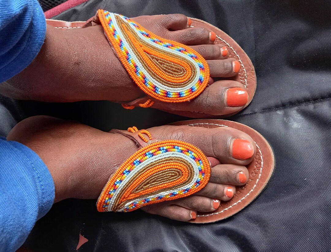 Gladiators,masai Sandals,beaded Sandals,leather Sandals,african Sandals ...