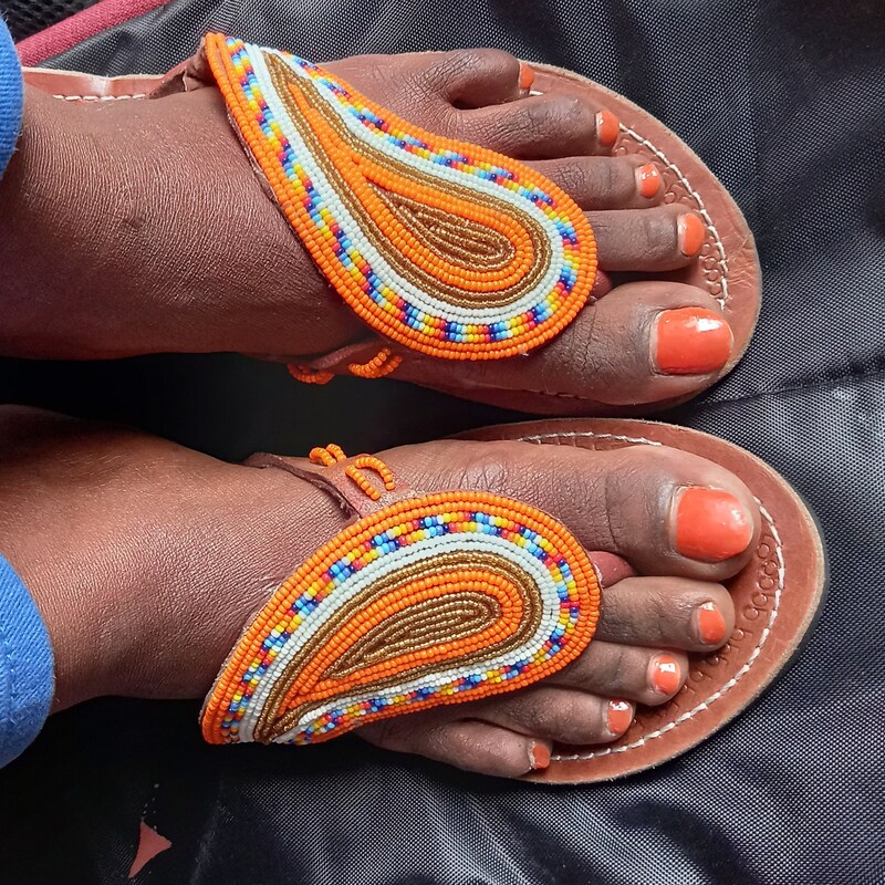 Gold African Sandals - Etsy