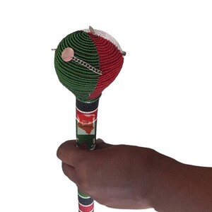 Kenyan Talking Stick,traditional Kenyan Flag Men Rungu,maasai Rungu ...
