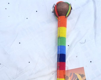 Assorted Maasai Rungus Beaded Maasai Walking Stick Maasai - Etsy