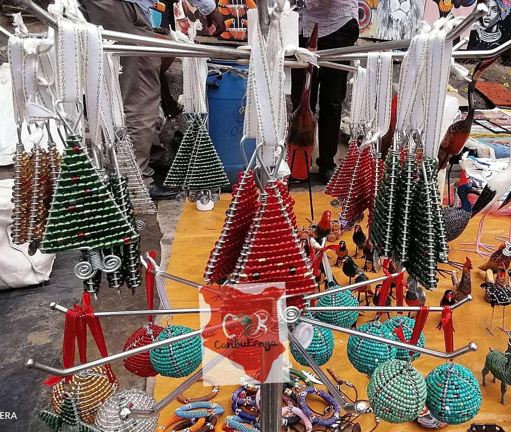 African Beaded Christmas Tree Decoration Handmade Christmas - Etsy