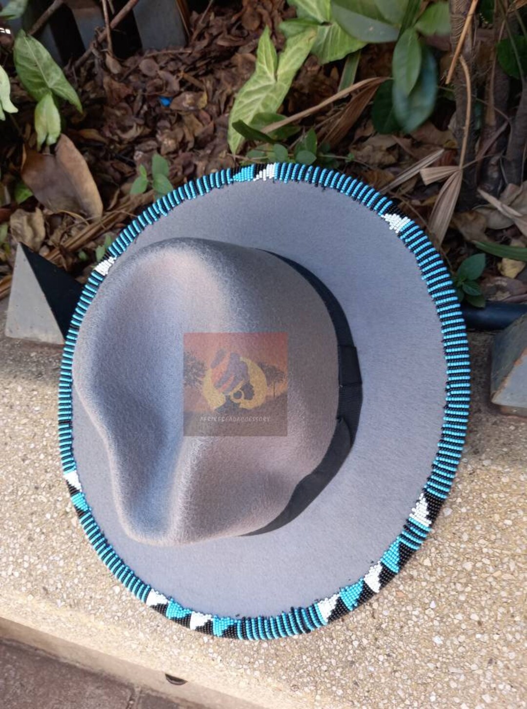 Grey Fedora Hat,beaded Fedora,fashion Fedora,brim Fedora,handmade ...