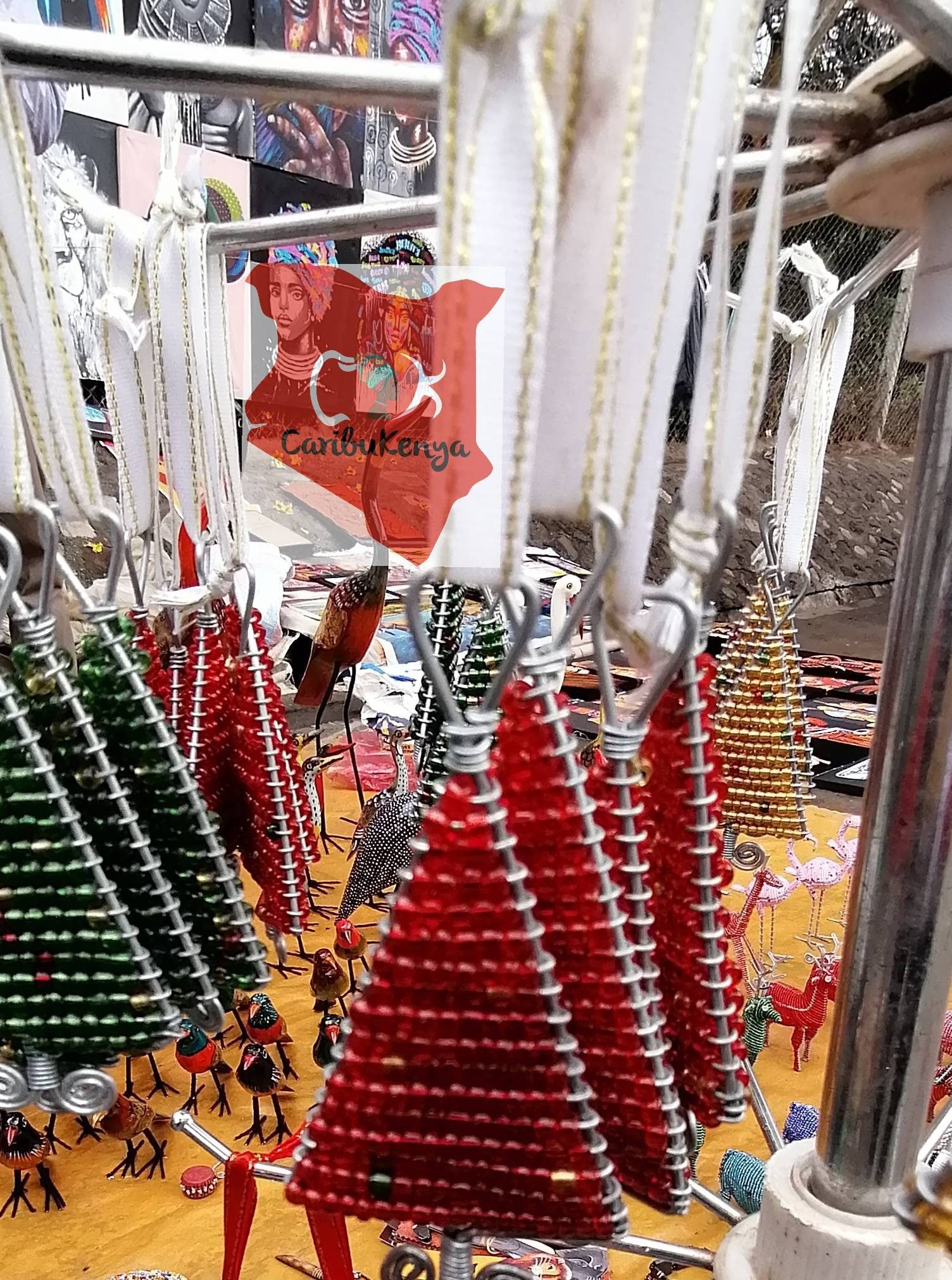 African Beaded Christmas Tree Decoration Handmade Christmas - Etsy