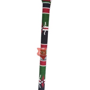 Kenyan Talking Stick,traditional Kenyan Flag Men Rungu,maasai Rungu ...
