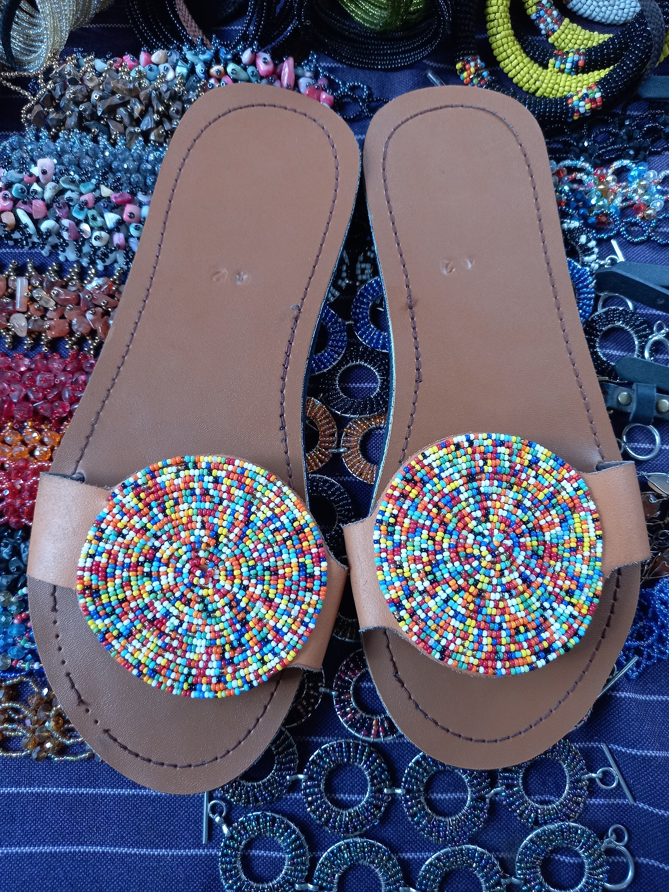 Women sandals Masai sandals African sandals Beaded sandals | Etsy