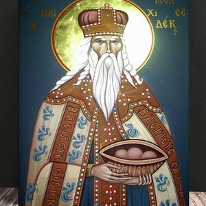 Melchizedek the Righteous Original Hand Painted Greek Byzantine ...
