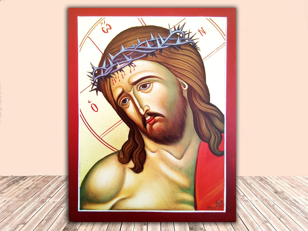 Jesus Christ the Bridegroom of the Church/greek Hand Painted Byzantine ...