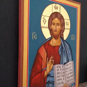 Jesus Christ Icon/ Hand Painted Greek Orthodox Icon/i Am the Good ...