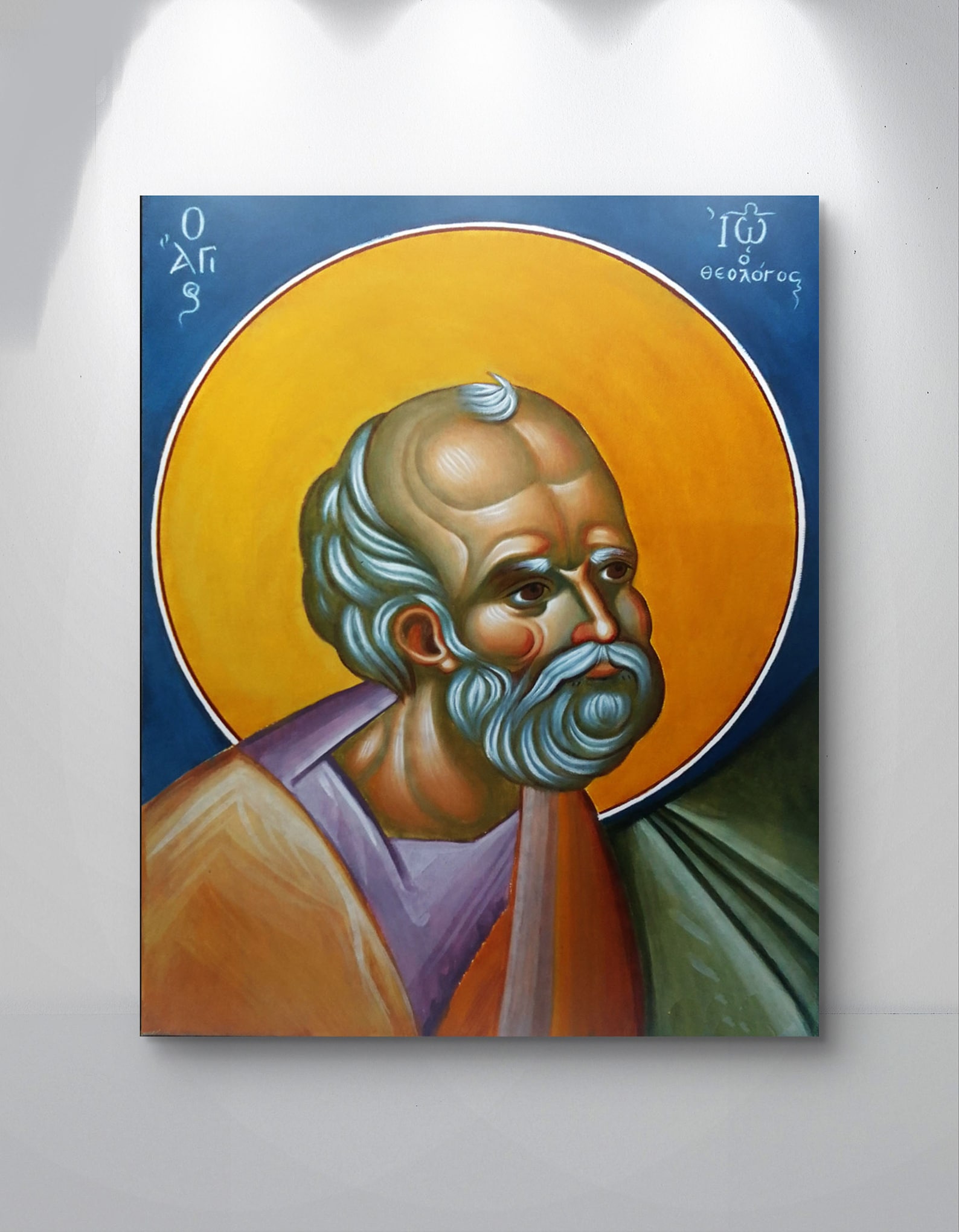 Original Greek Byzantine Orthodox Icon of Saint John the Theologian on ...