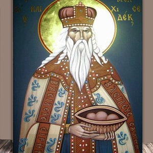 Melchizedek the Righteous Original Hand Painted Greek Byzantine ...