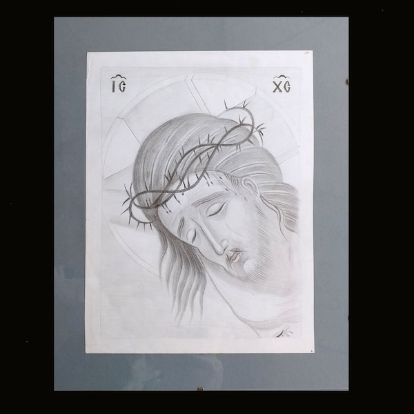 Greyscale Christ - Etsy