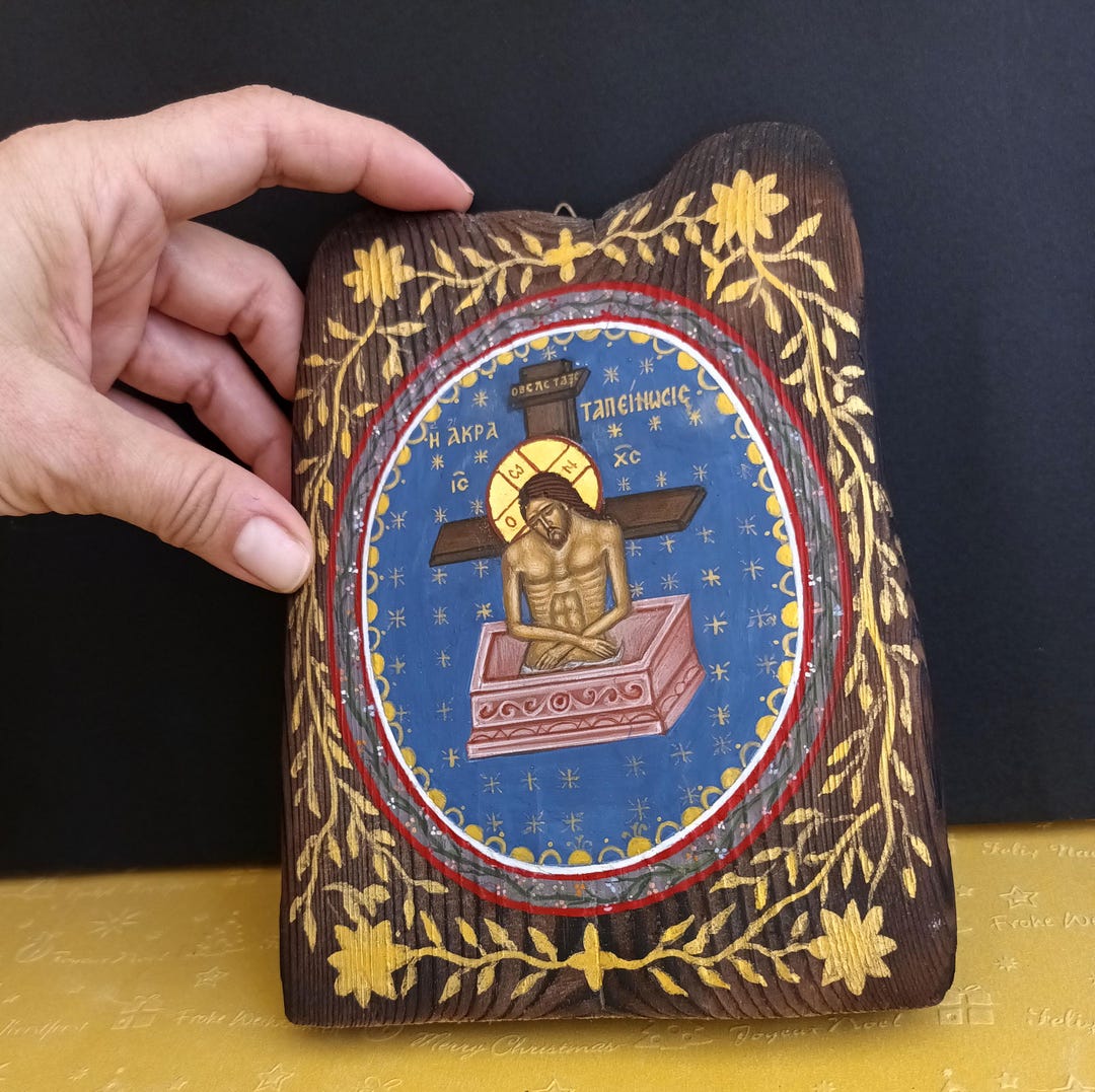 Jesus Christ Descent From Cross Antique Wood, Original OOAK Hand ...