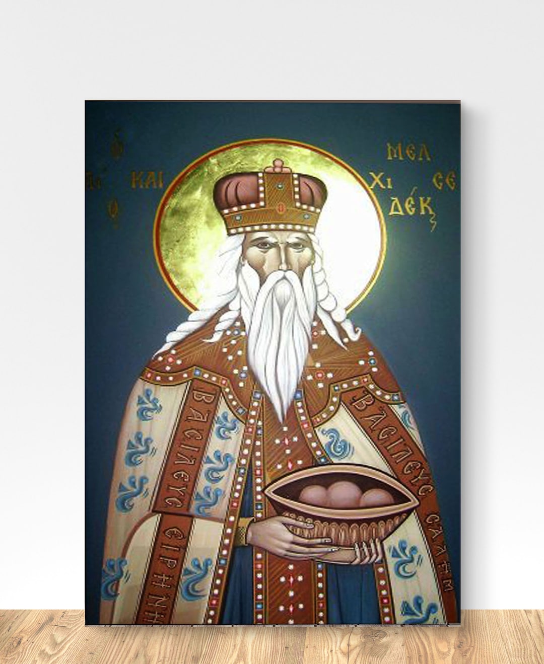 Melchizedek the Righteous Original Hand Painted Greek Byzantine ...