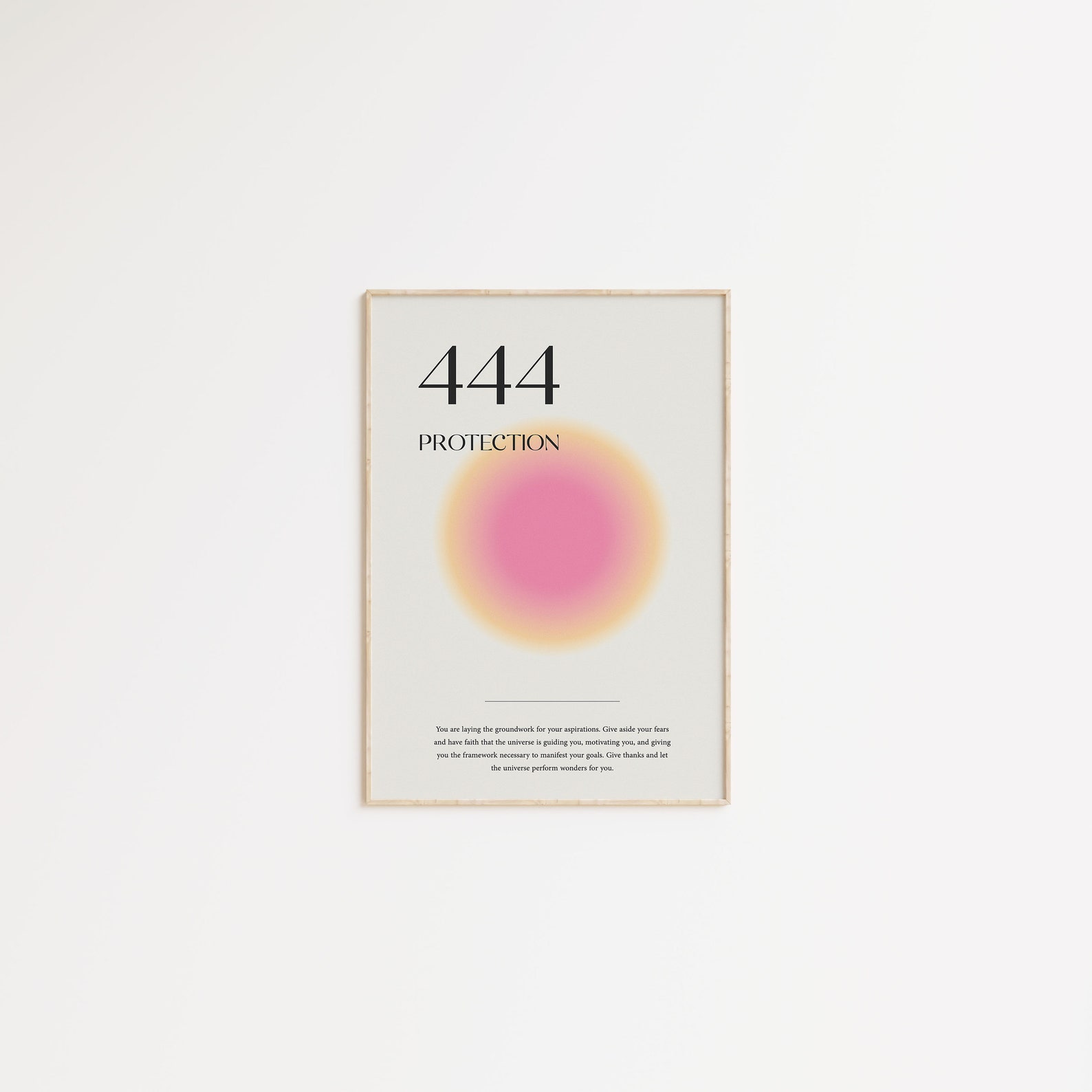 Angel Number Poster 444 Instant Download Poster Aura Poster - Etsy