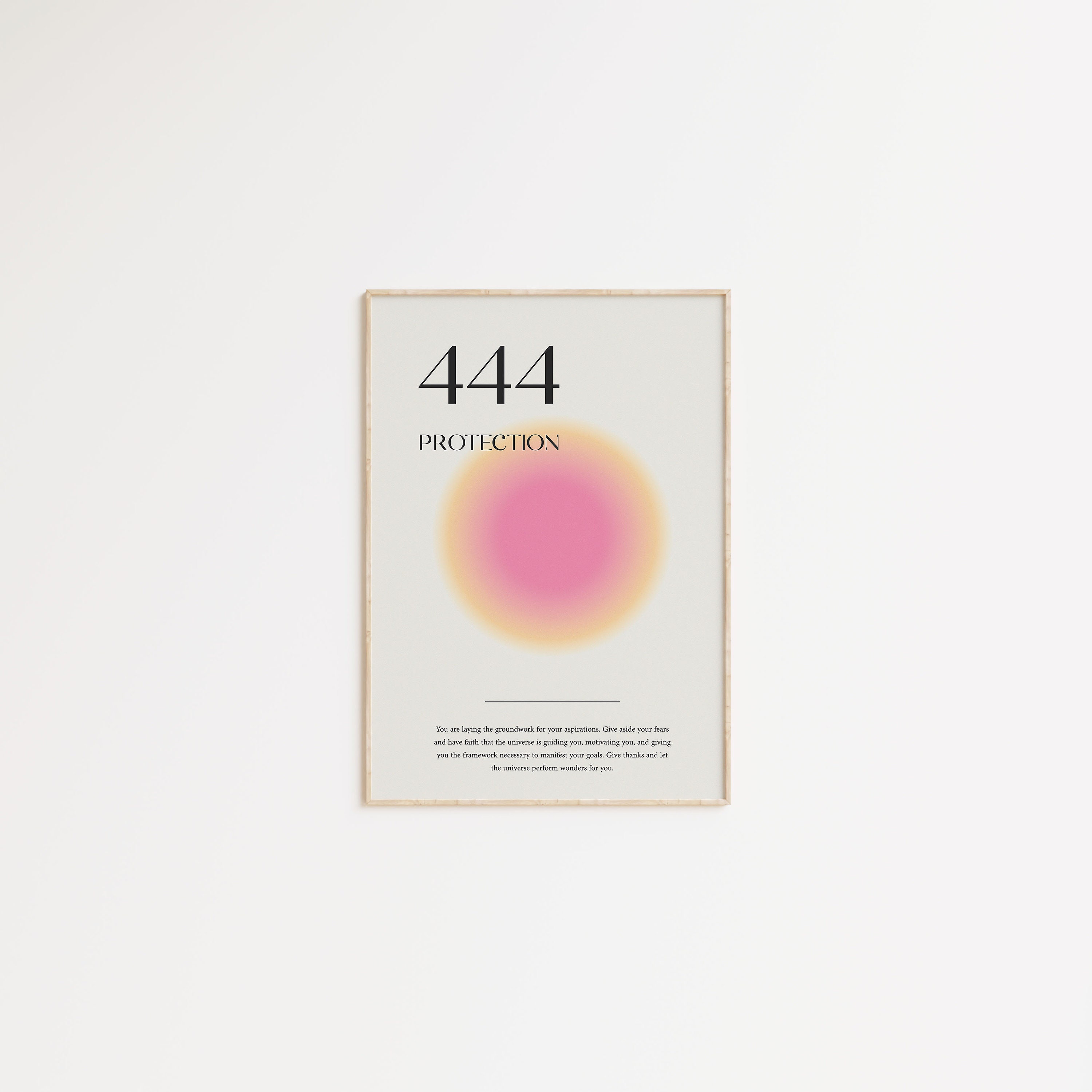 Angel Number Poster 444 Instant Download Poster Aura Poster - Etsy UK