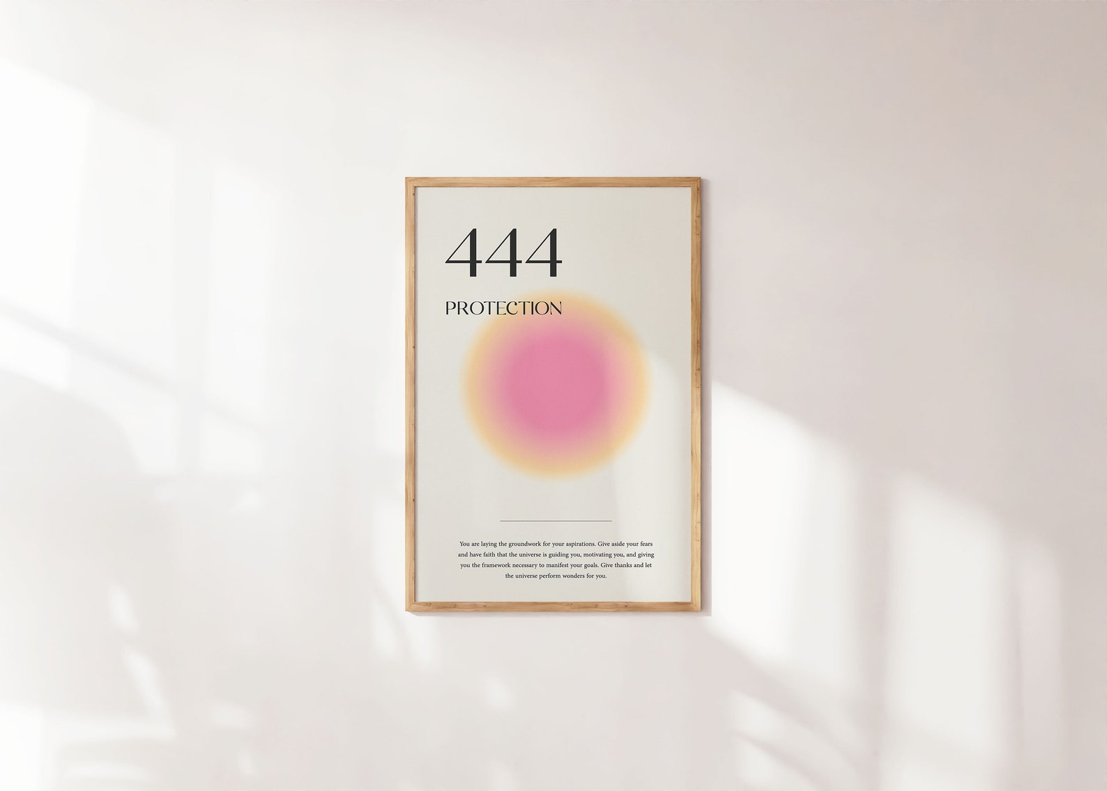 Angel Number Poster 444 Instant Download Poster Aura Poster - Etsy