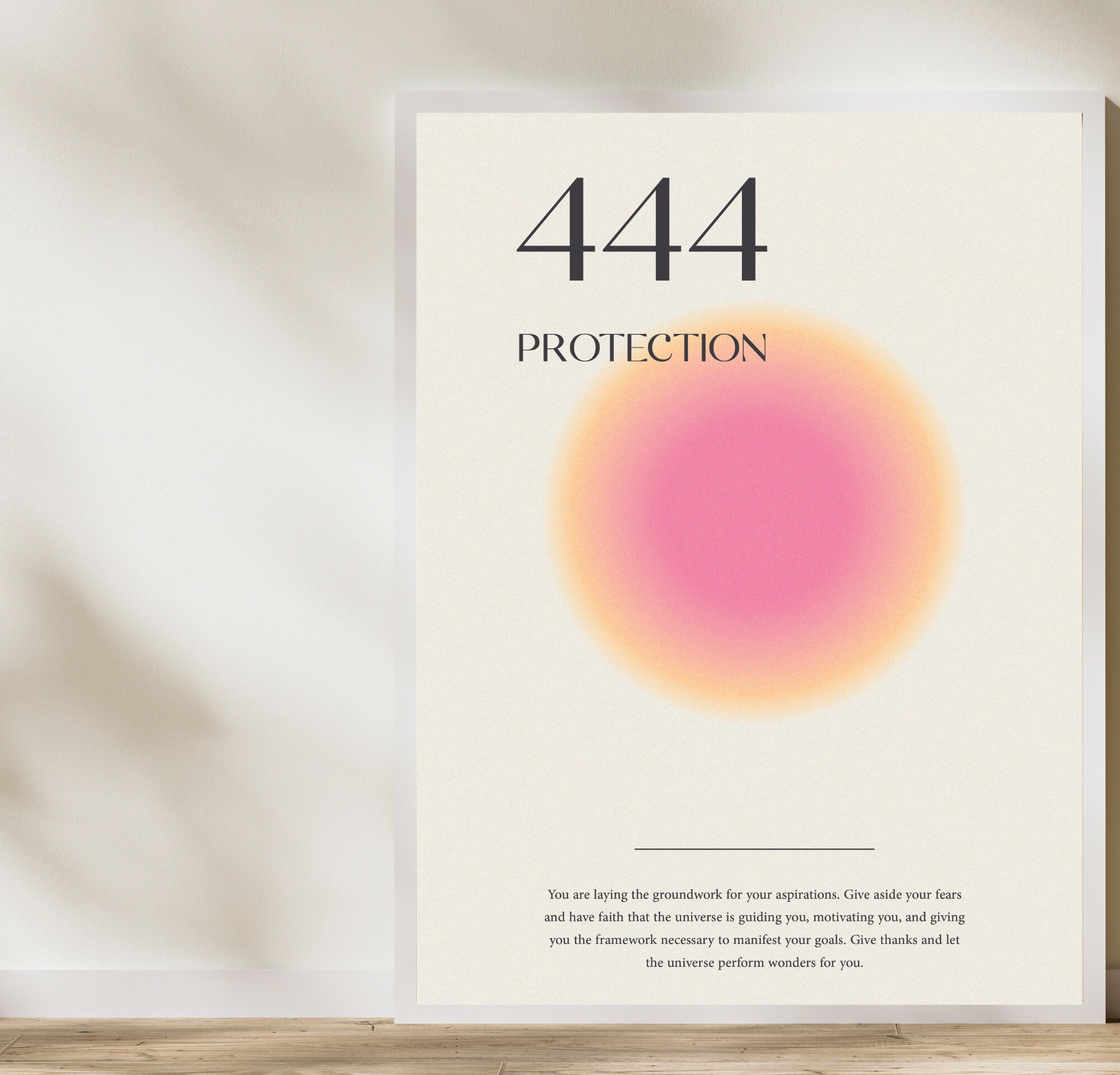 Angel Number Poster 444 Instant Download Poster Aura Poster - Etsy ...