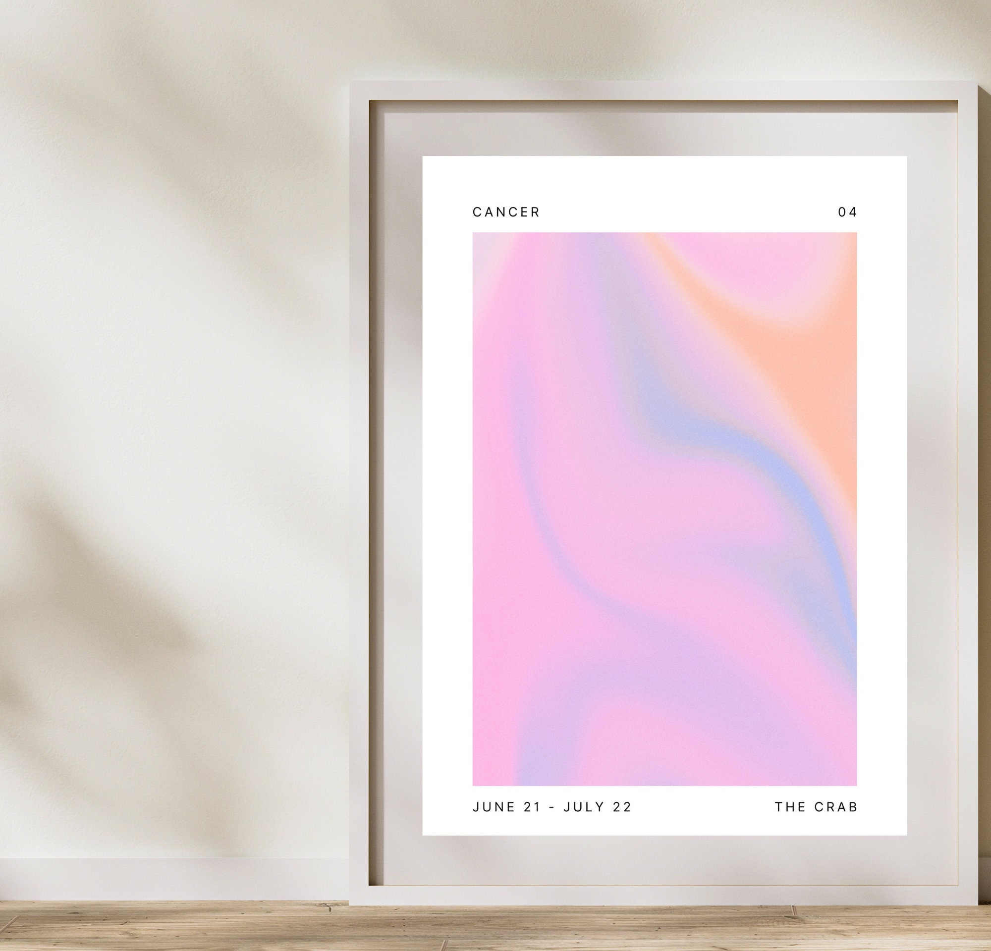 Cancer Sign Instant Download Print, Zodiac Art Printable, Spiritual ...