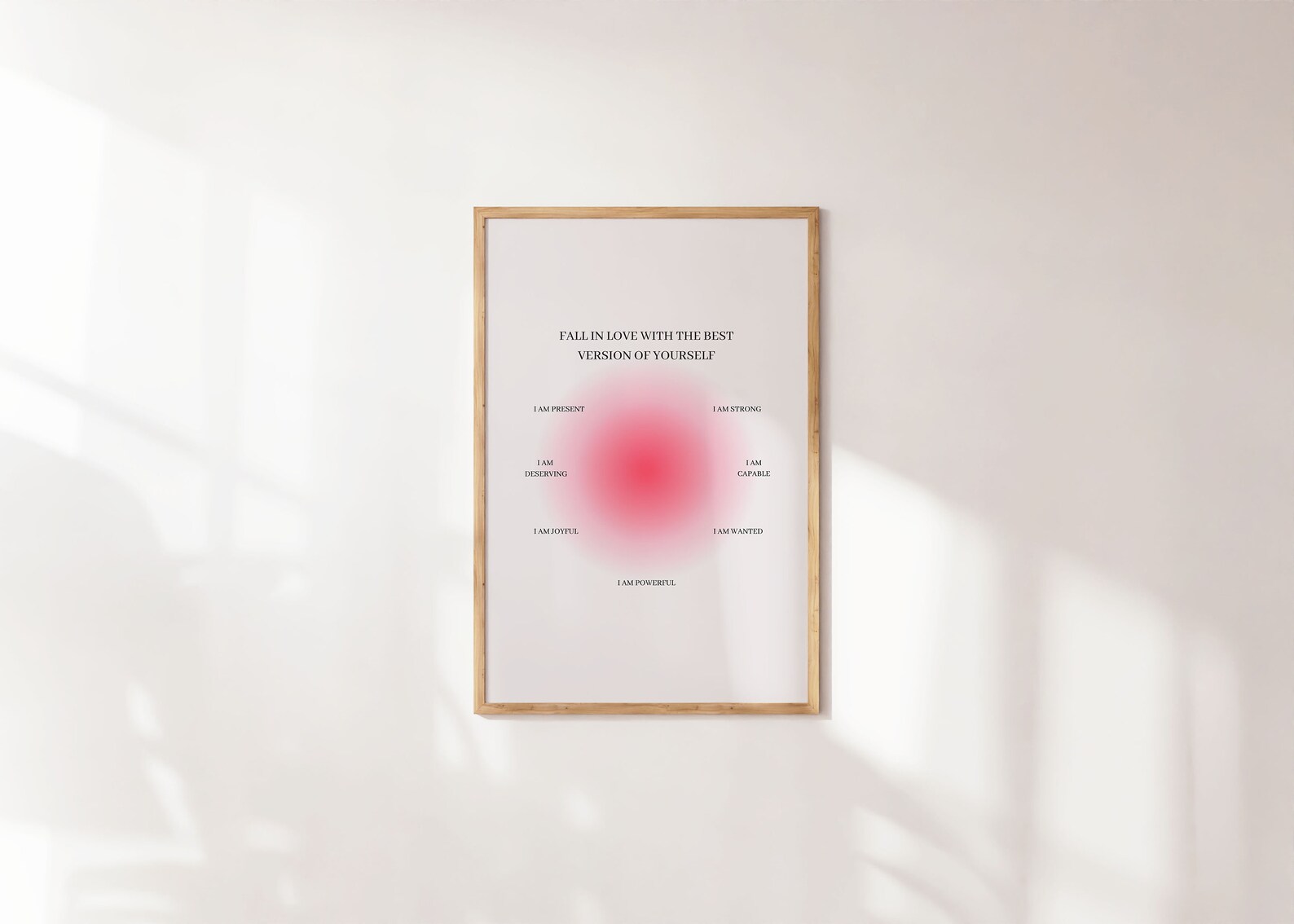 Aura Self Love Affirmation Poster, Trendy Retro Wall Art Print ...