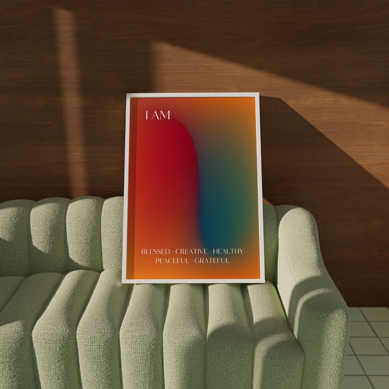 Vision Board Manifestation Poster Wall Art, Law of Attraction Home ...