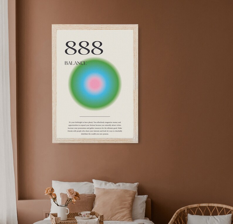 Angel Number Poster 888 Instant Download Poster, Aura Poster, Angel ...
