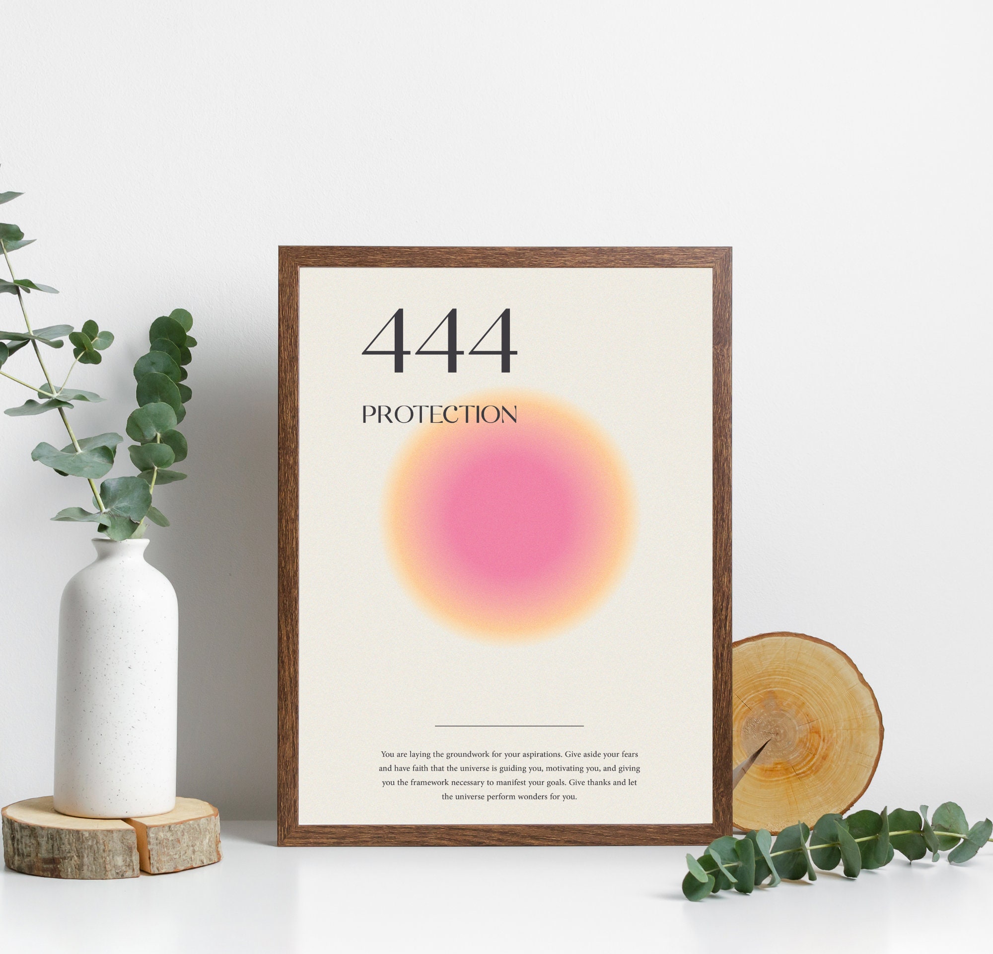 Angel Number Poster 444 Instant Download Poster Aura Poster - Etsy ...