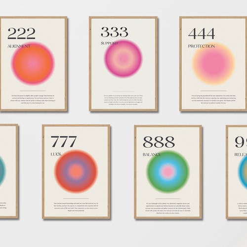 Angel Number Poster 444 Instant Download Poster Aura Poster - Etsy