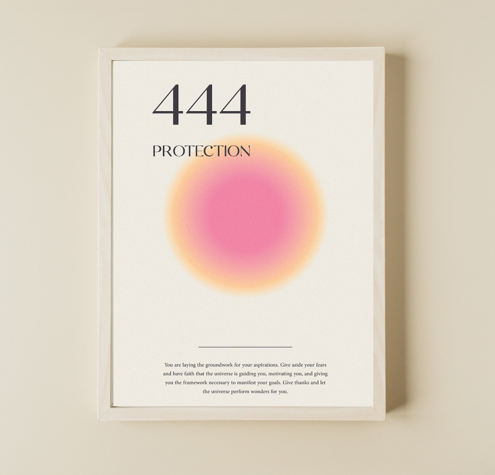 Angel Number Poster 444 Instant Download Poster Aura Poster - Etsy ...