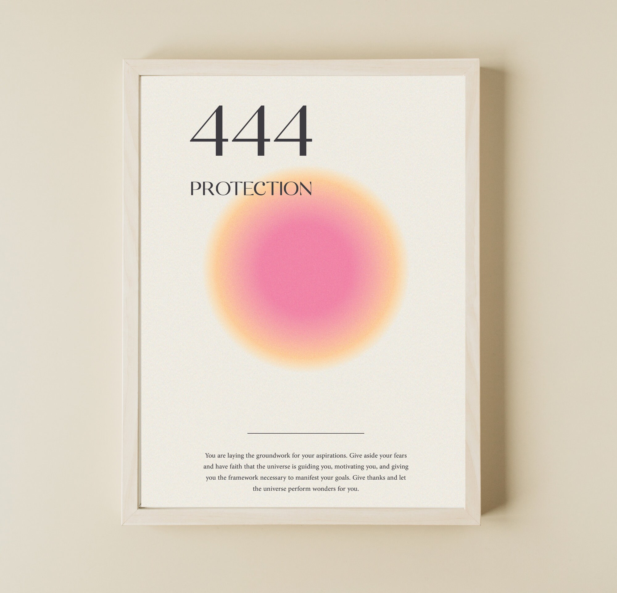 Angel Number Poster 444 Instant Download Poster Aura Poster - Etsy ...