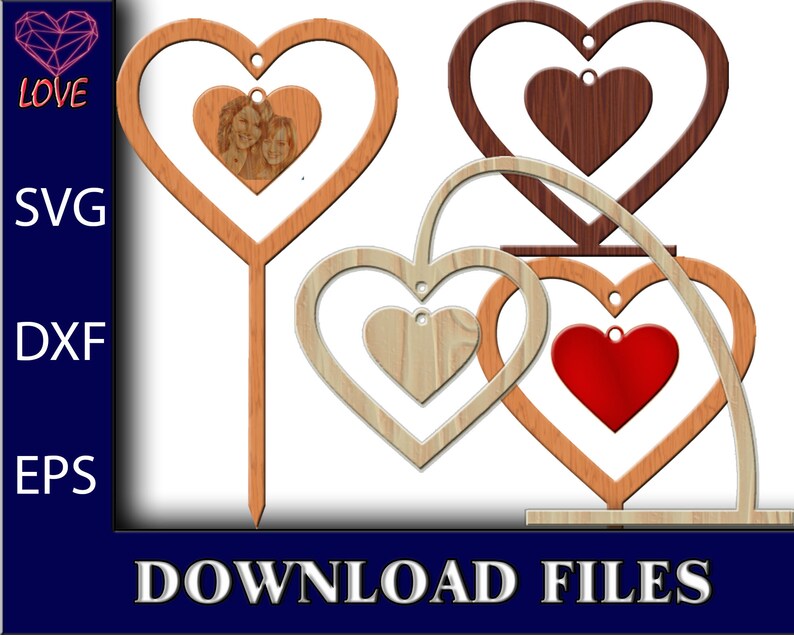 Heart to Heart Product Digital Files Svg Eps Dxf for | Etsy