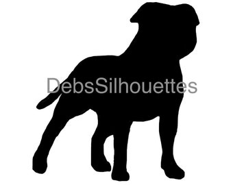 Staffie SVG Layered Cutting File 3D Staffordshire Bull Terrier ...