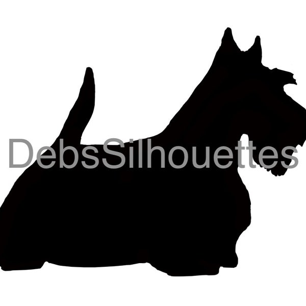 Scottie Dog Silhouette - Etsy
