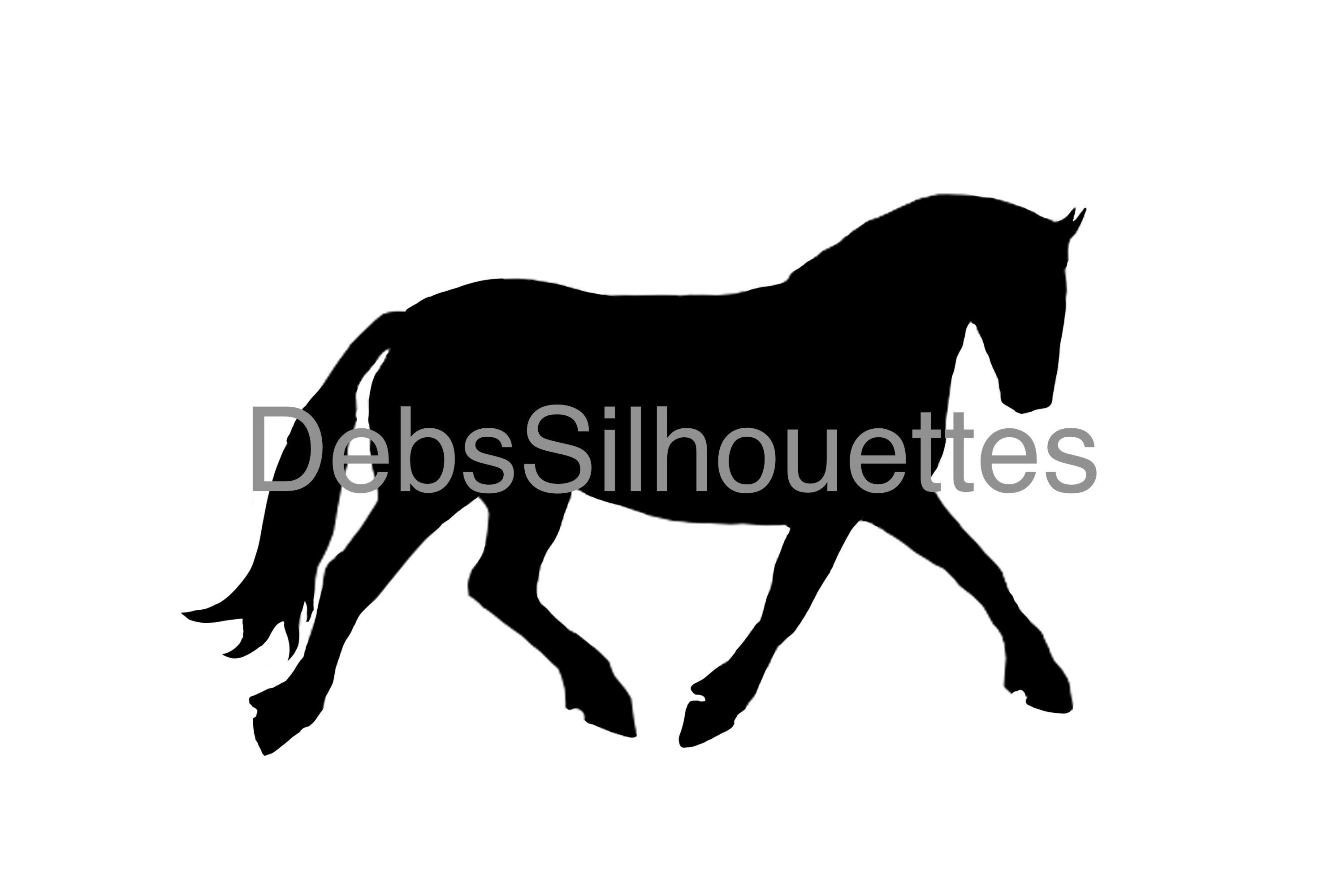 Welsh Cob Section D Pony Silhouette SVG PNG JPG Pdf - Etsy