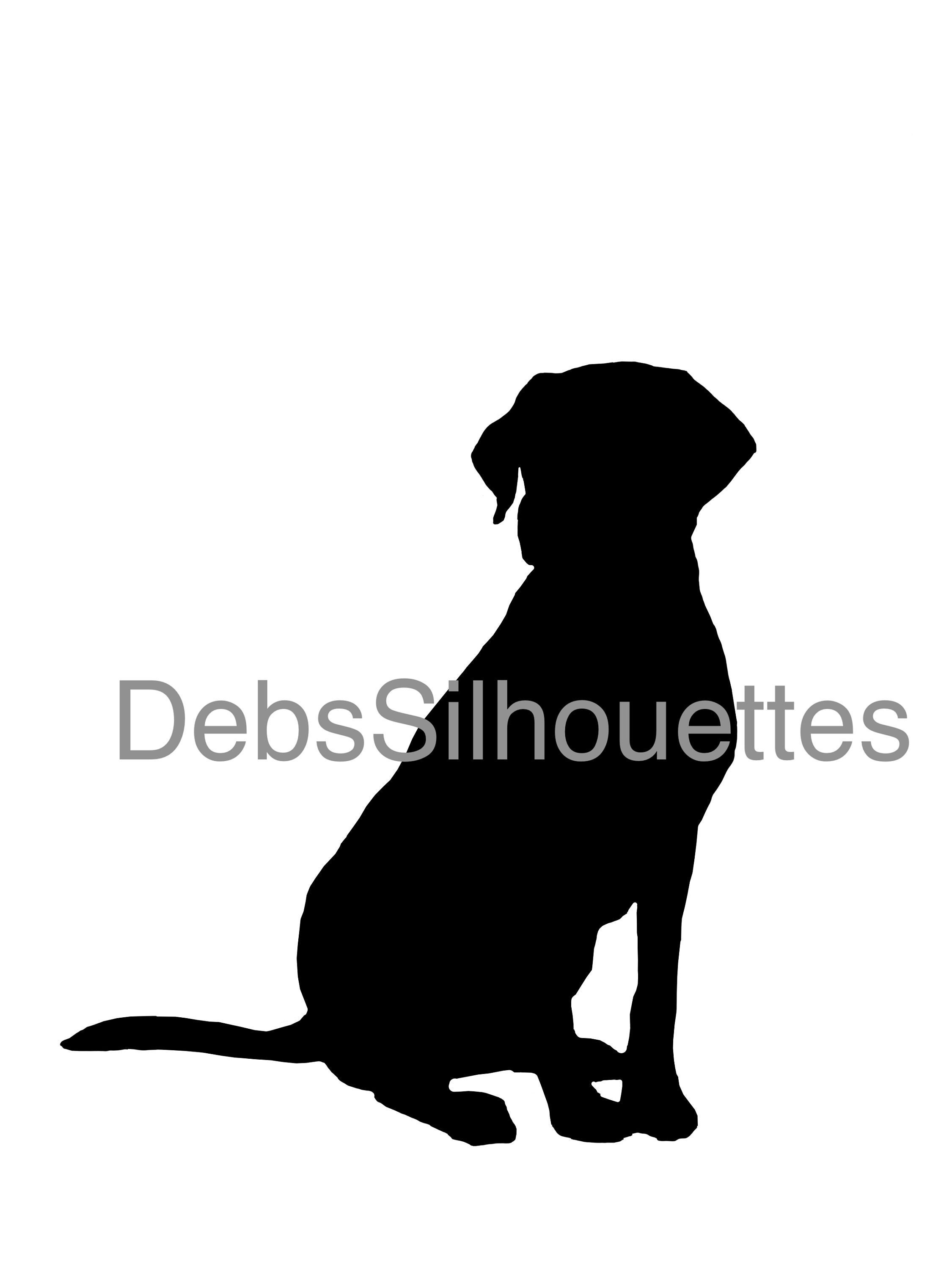 Working Labrador Sat Silhouette SVG PNG JPG Pdf Sitting - Etsy