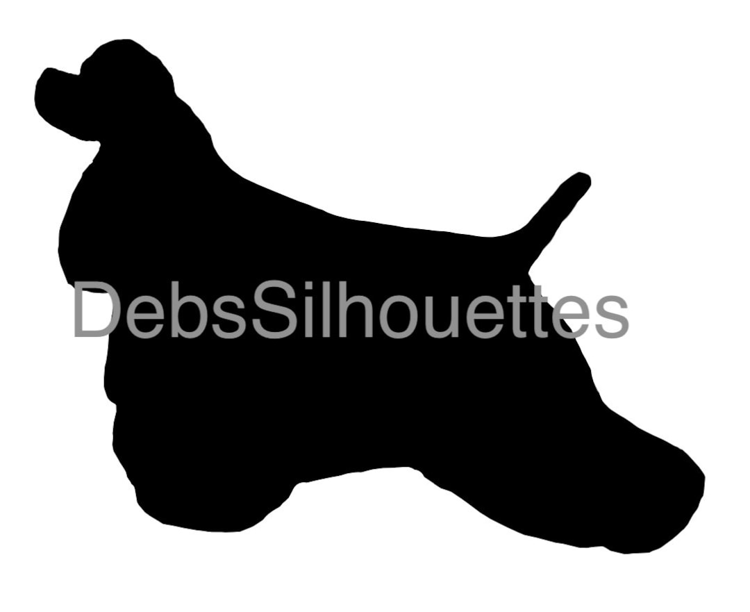 American Cocker Spaniel Silhouette SVG, PNG, JPG, Pdf - Etsy