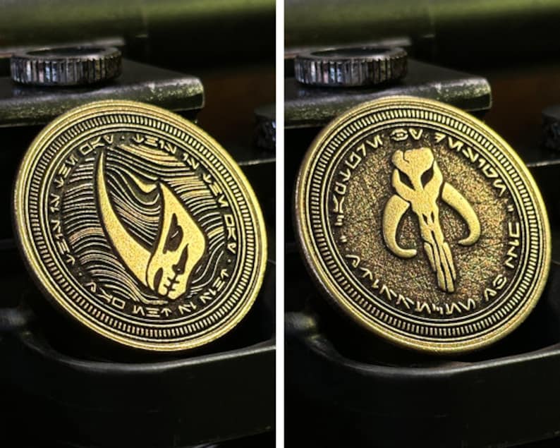 Mandalorian / Fett Challenge chance Coin - Etsy