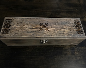 Wooden DOUBLE Lightsaber Box customizable - Etsy