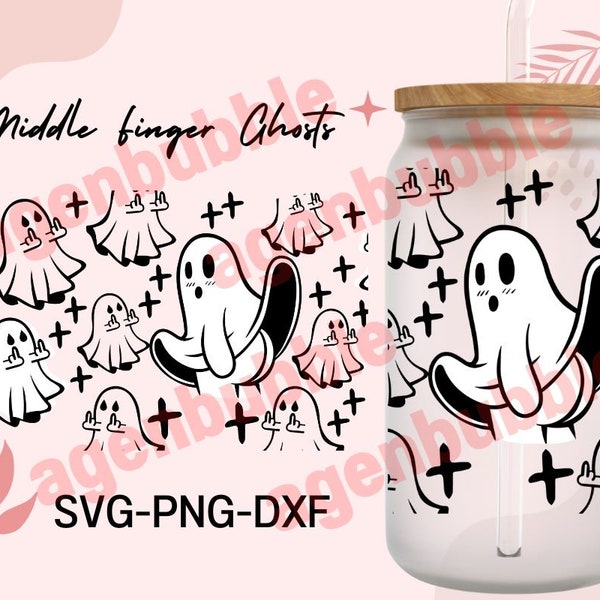 Ghost Middle Finger Png - Etsy