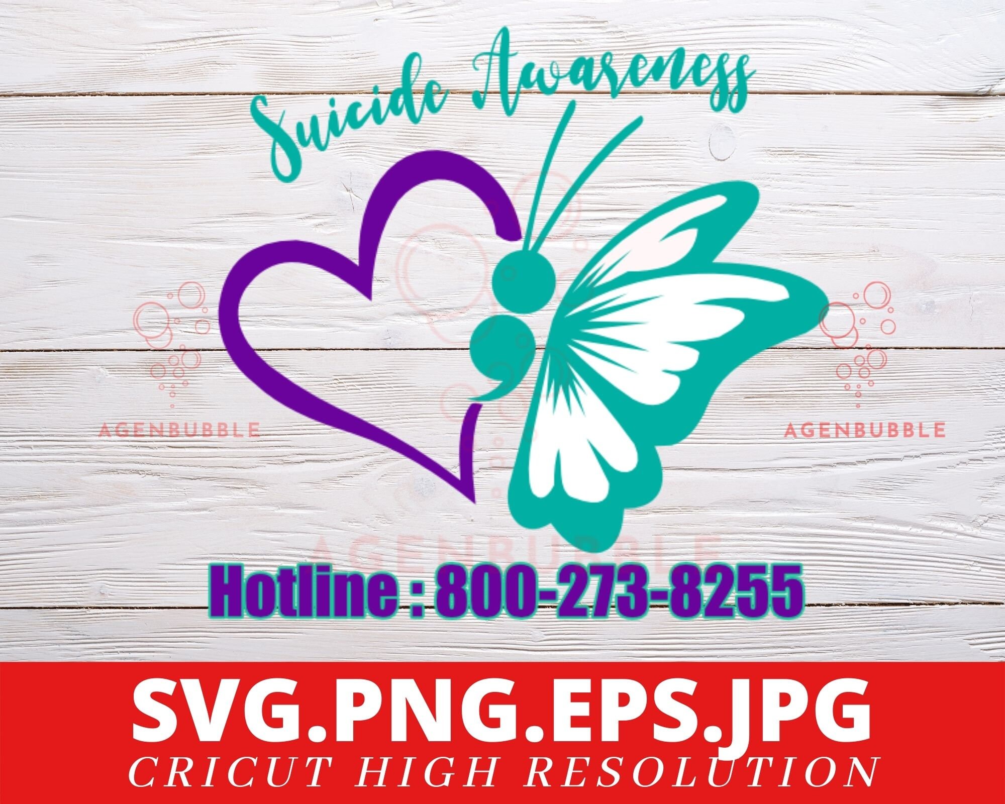 Semi Colon in Butterfly SVG Suicide Aware SVG No One Fight - Etsy