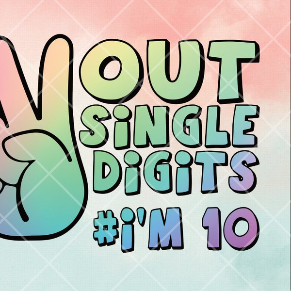 Peace Out Single Digits Birthday Decor - Etsy